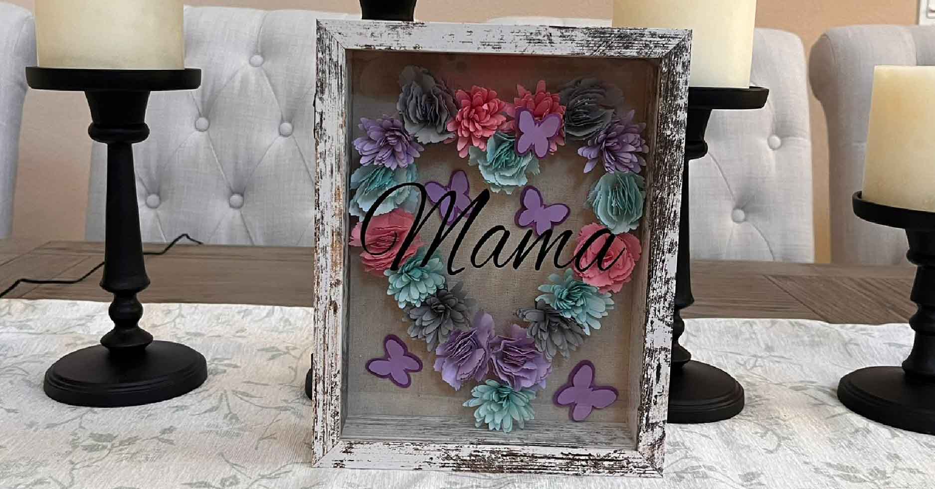 Mama Heart Shadow Box - Crafty Club
