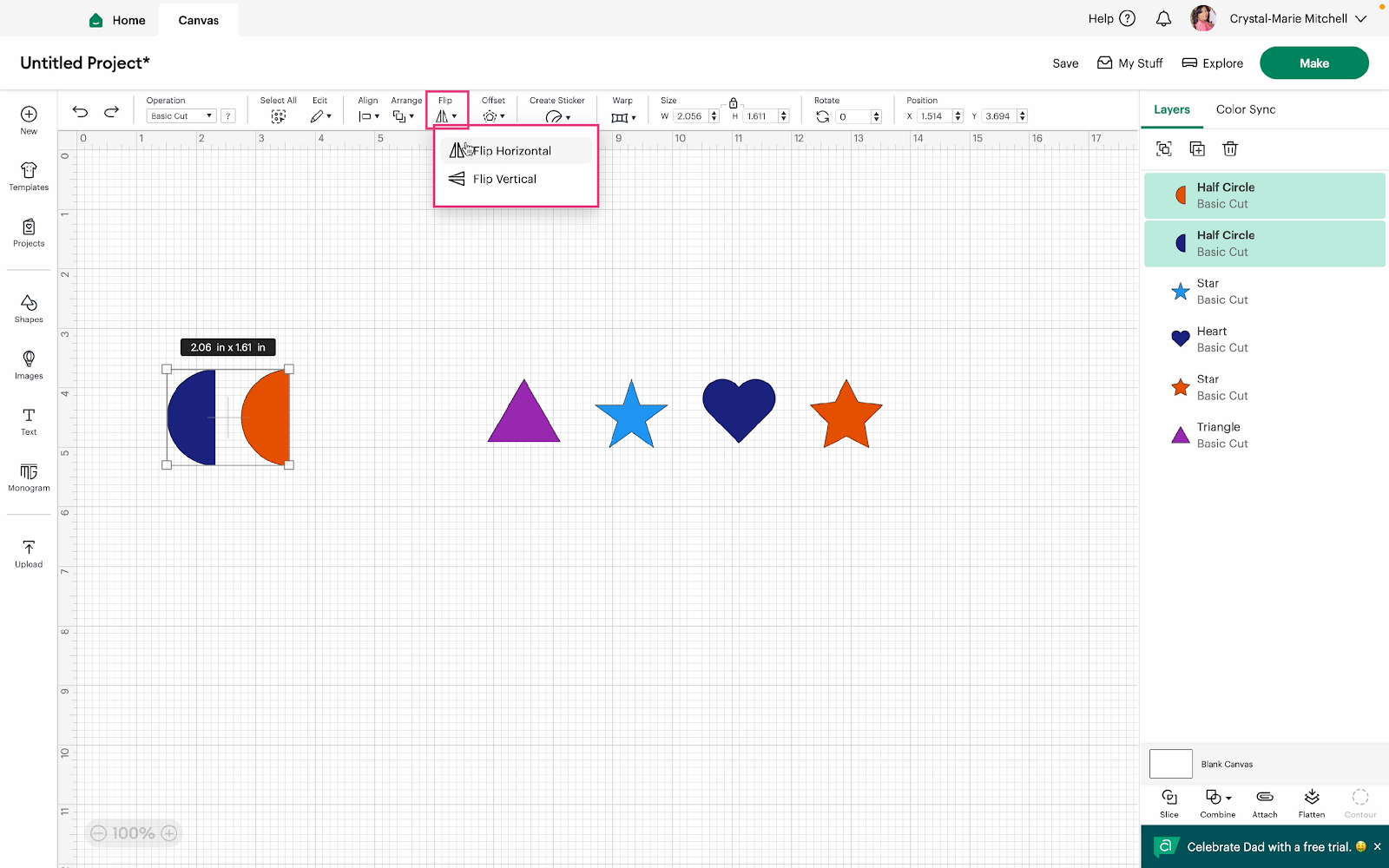 How To Use The Flip and Rotate Features - Crafty Club